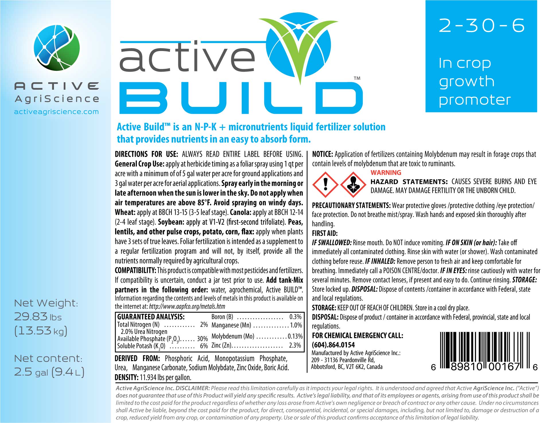 Active Build™ | Active AgriScience