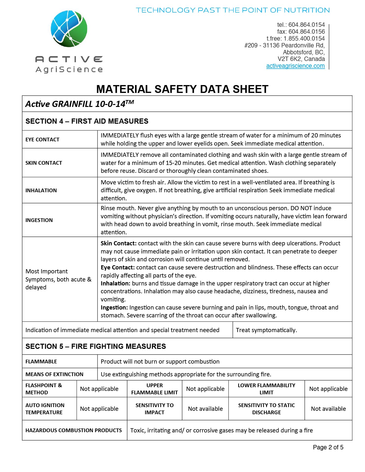 Active GrainFILL™ | Active AgriScience